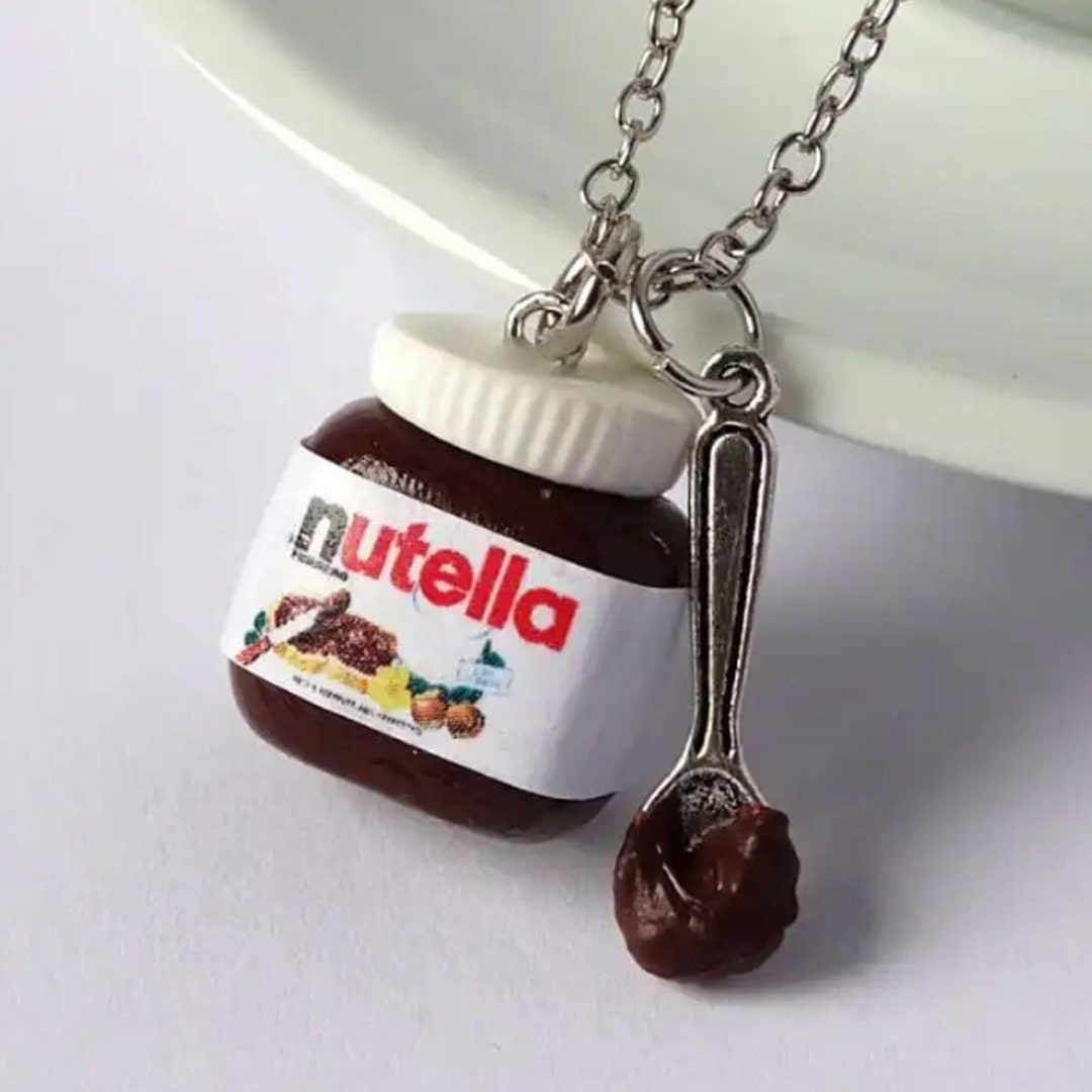 Nutella Jar Chocolate Mini Necklace Gift Food Jewelry - Etsy