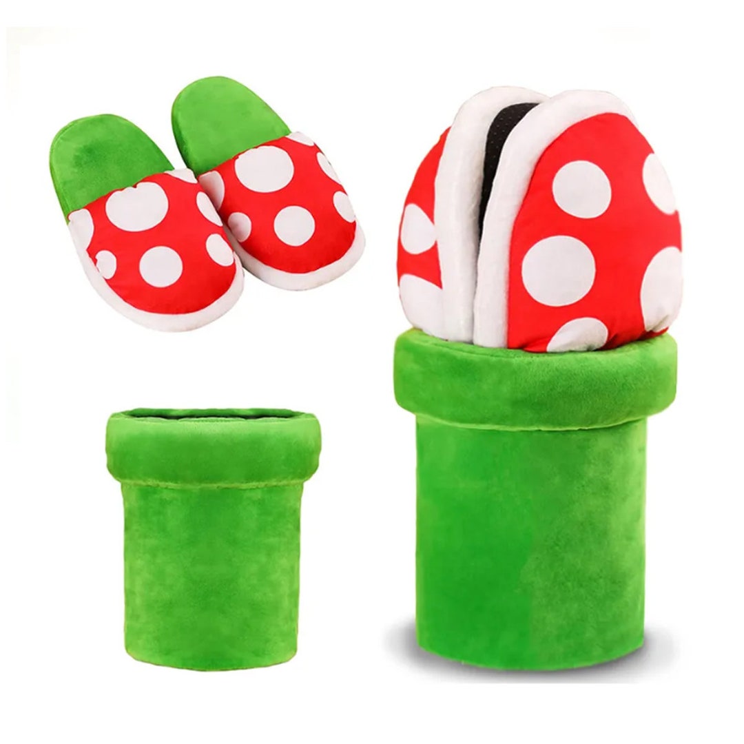 Nintendo Super Mario Bros Game Mushroom Piranha Plant Plush Home ...