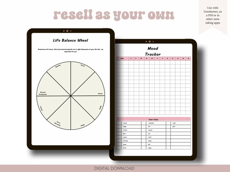 2025 Vision Board Planner Goal Setting & Manifestation Journal Digital ...