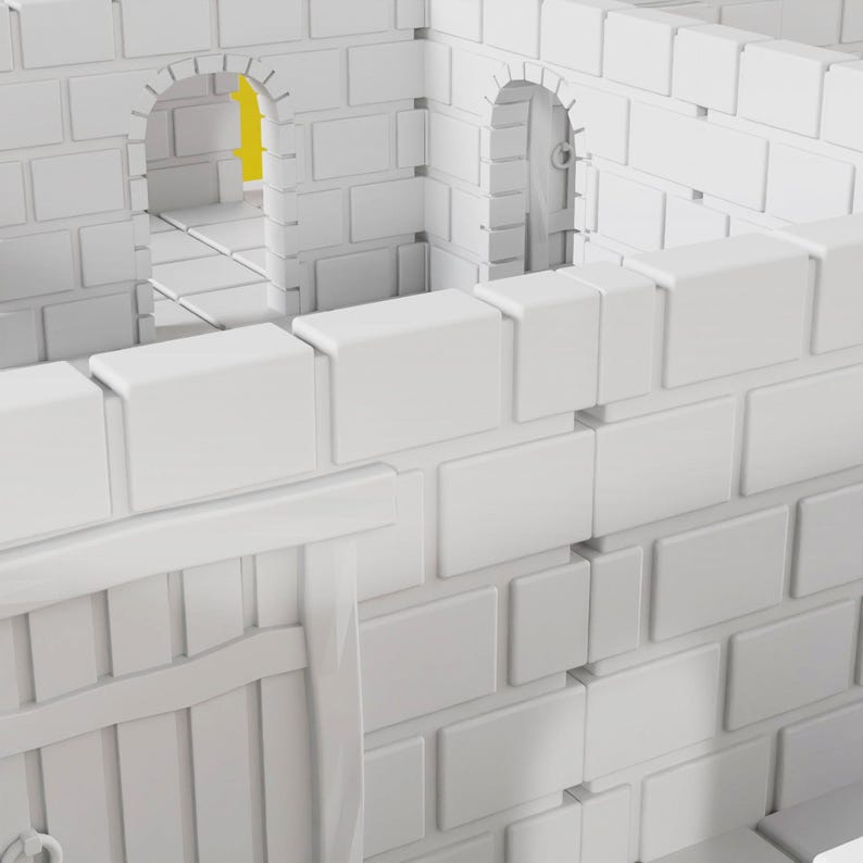 3D STL File for Print | Modular Dungeon Tiles Set — Walls, Arcs & Doors ...