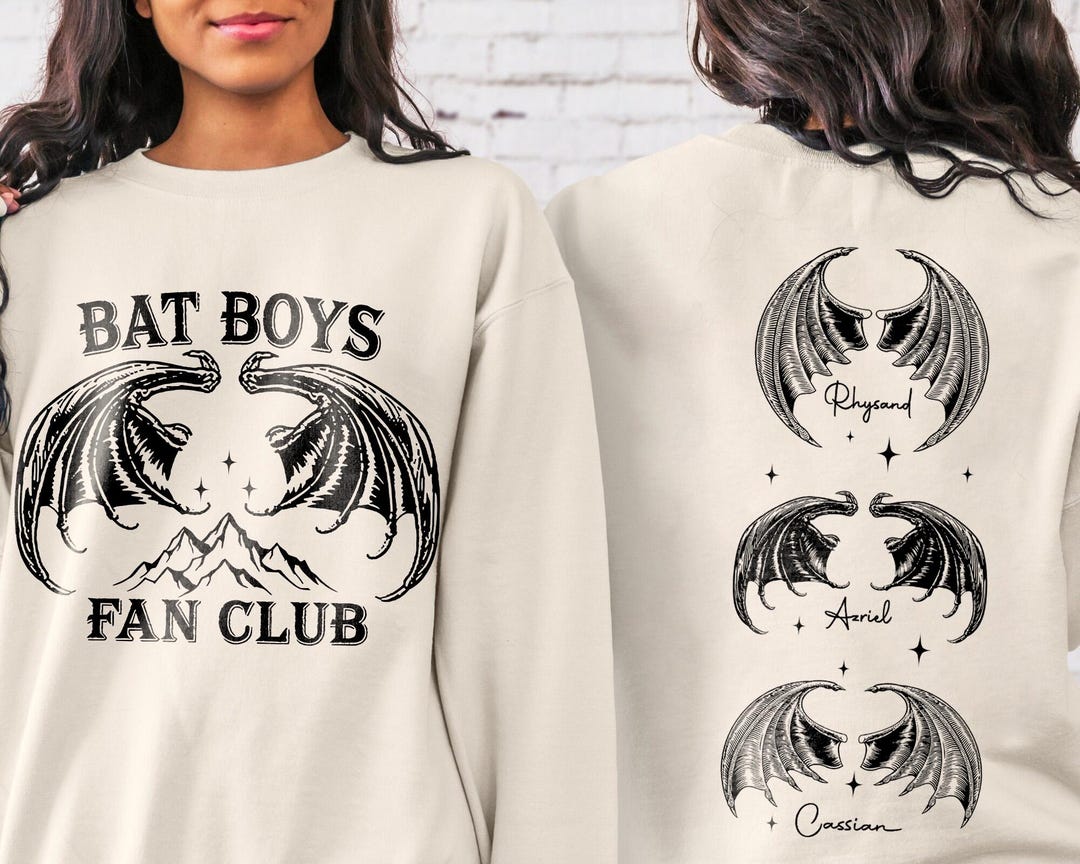 The Bat Boys 2-sided Tshirt Png, Acotar Merch Png, the Bat Boys Fan ...