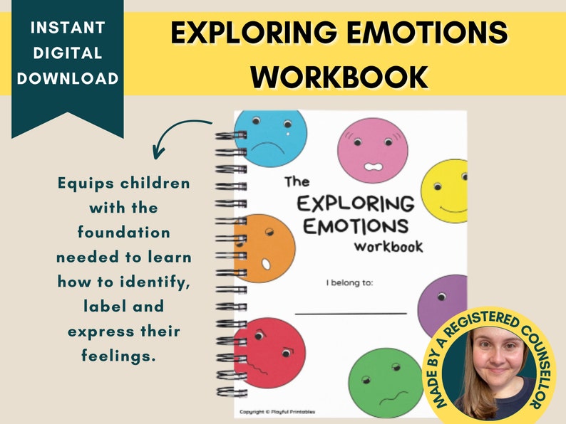 Exploring Emotions Workbook for Kids, Social Emotional Learning ...