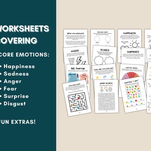 Exploring Emotions Workbook for Kids, Social Emotional Learning ...