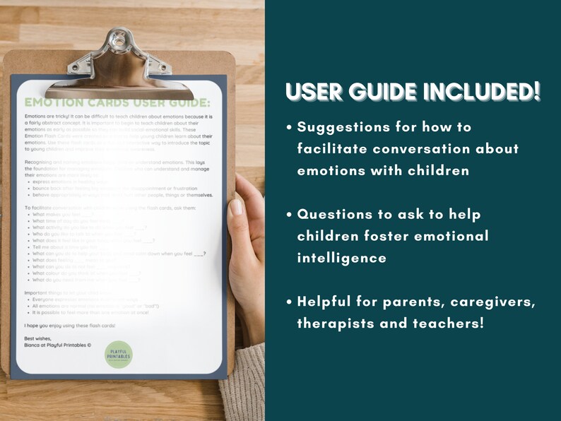 Emotion Flash Cards for Kids, Feelings Cards, Social Emotional Learning ...