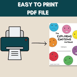 Exploring Emotions Workbook for Kids, Social Emotional Learning ...