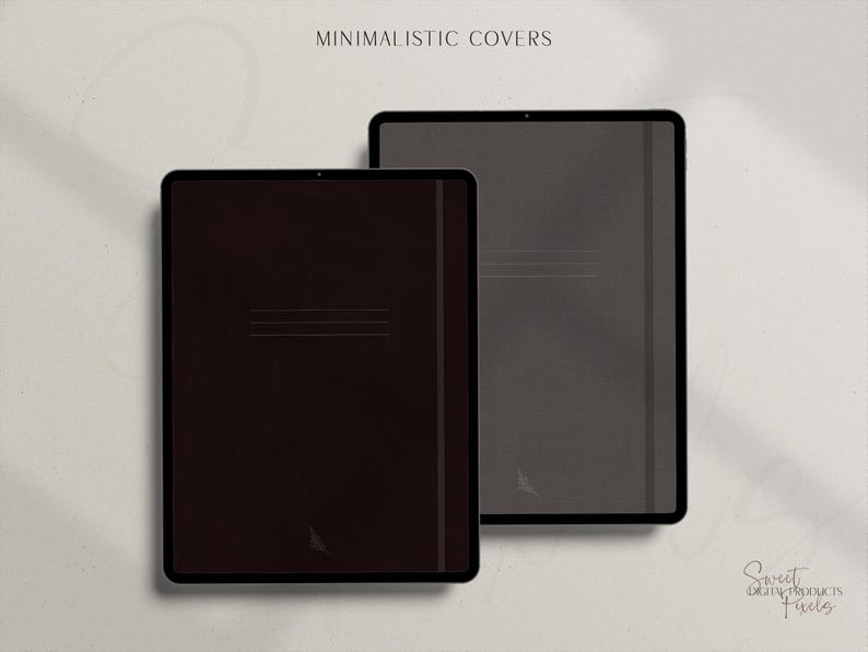 Dark Mode Digital Student Notebook: Minimalist Goodnotes Planner (PDF ...