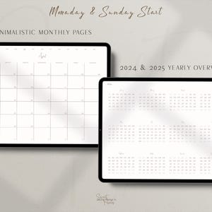 2024 & 2025 Daily Life Digital Planner Calendar 280 Black Girl Sticker ...