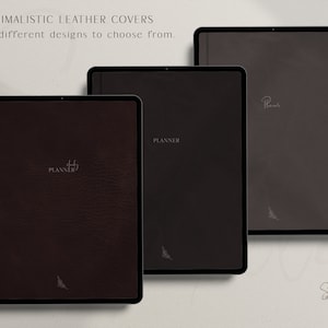 Undated Dark Mode Digital Planner, Dark Mode Goodnotes Planner, PDF ...