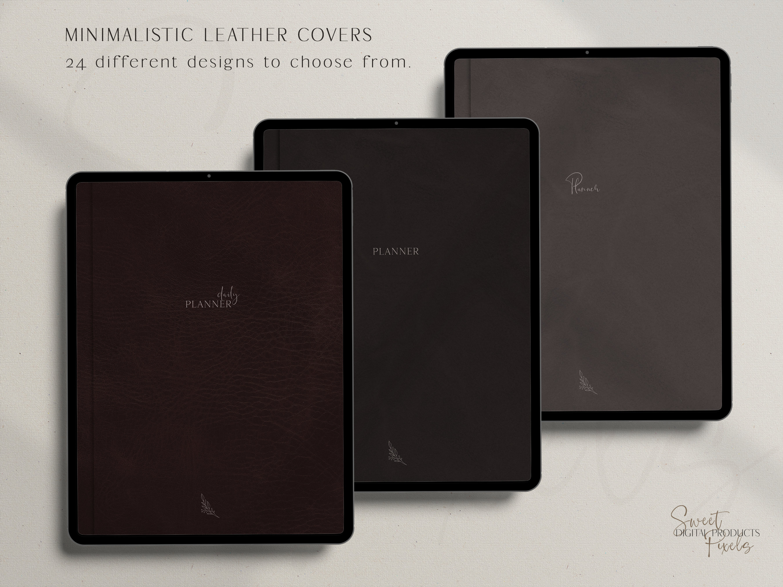 Undated Dark Mode Digital Planner, Dark Mode Goodnotes Planner, PDF ...