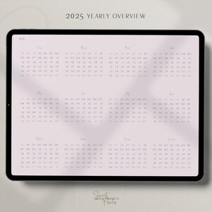 2025 Digital Calendar Planner Vintage Rose, Pink Monthly Calendar ...