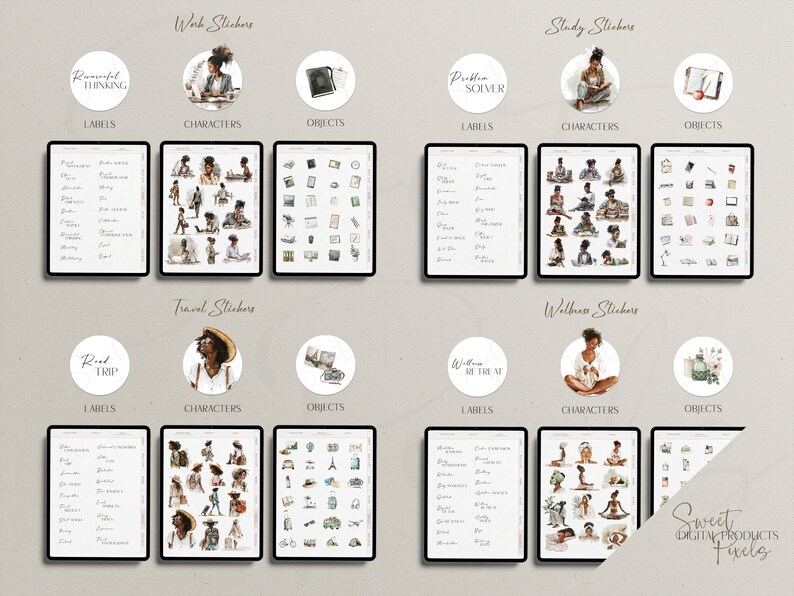 Black Girl Life Planner 2024 Planner Black Girl Planner Digital Planner ...