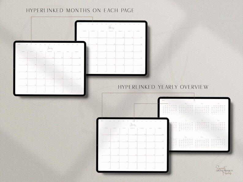 2024 & 2025 Daily Life Digital Planner Calendar 280 Black Girl Sticker ...