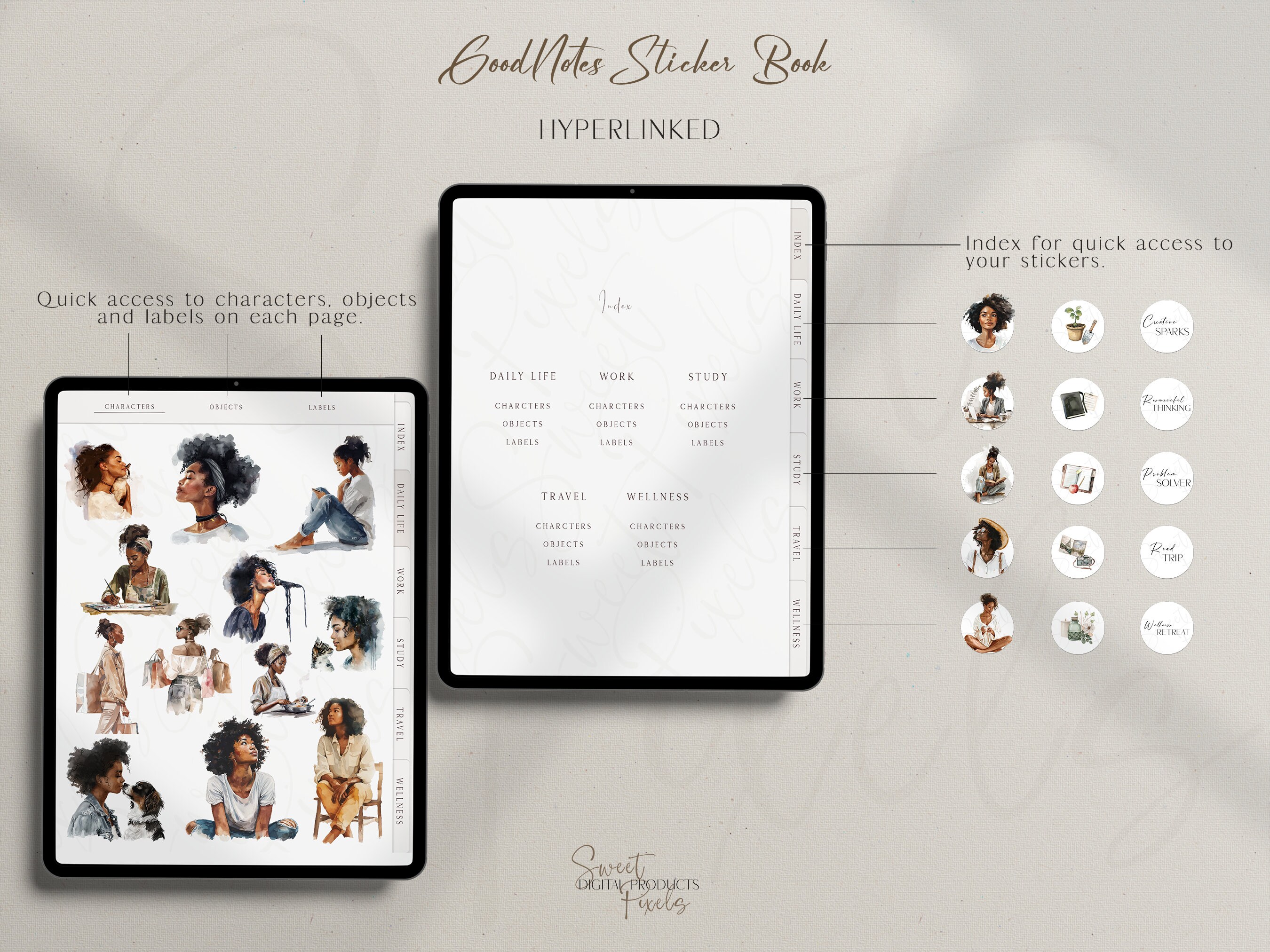 Black Girl Life Planner 2024 Planner Black Girl Planner Digital Planner ...