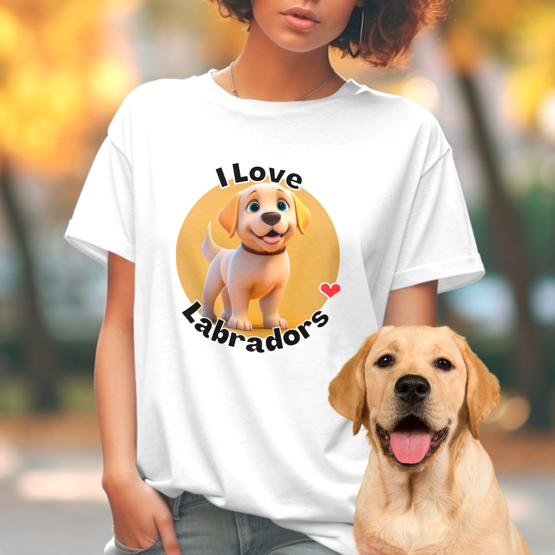 Labrador T-shirt Unisex Tee in Ultra Cotton Short Sleeve Shirt for ...