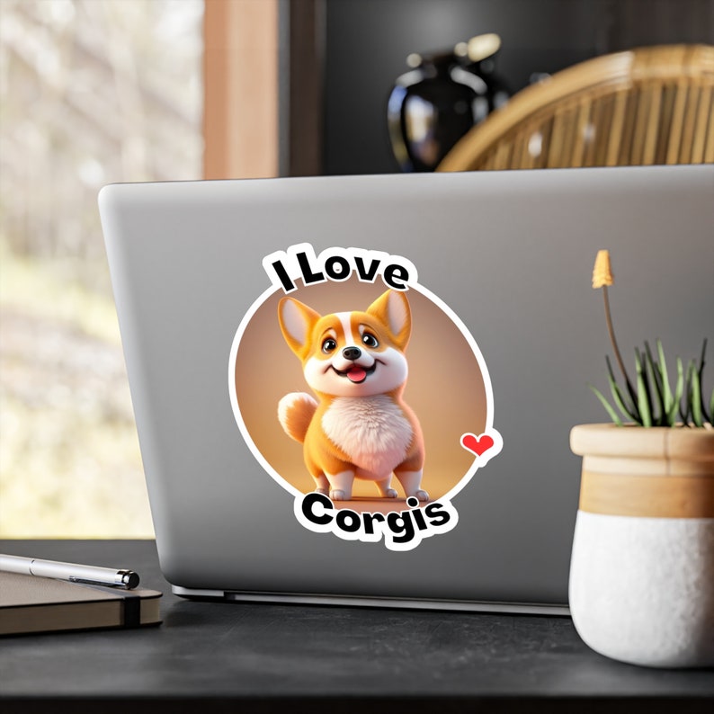 Corgi Decal Sticker: I Love Corgis Kiss-cut Waterproof Vinyl Sticker - Etsy