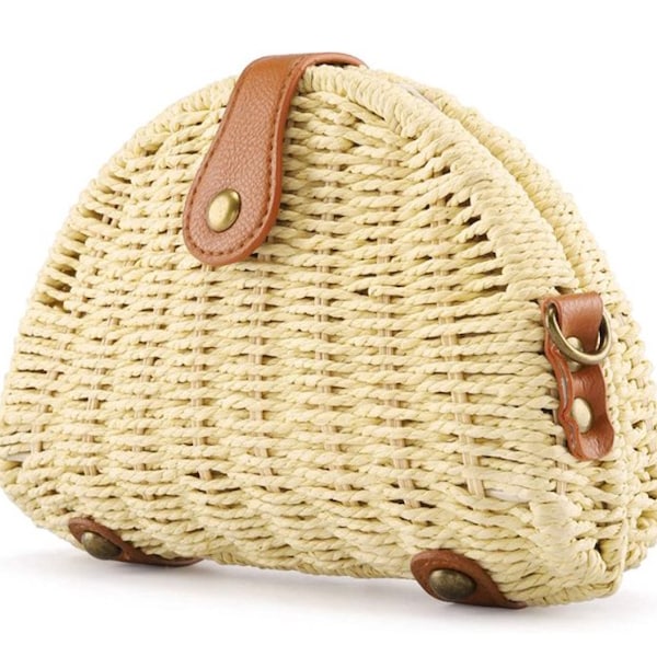Woven Straw Purse - Etsy