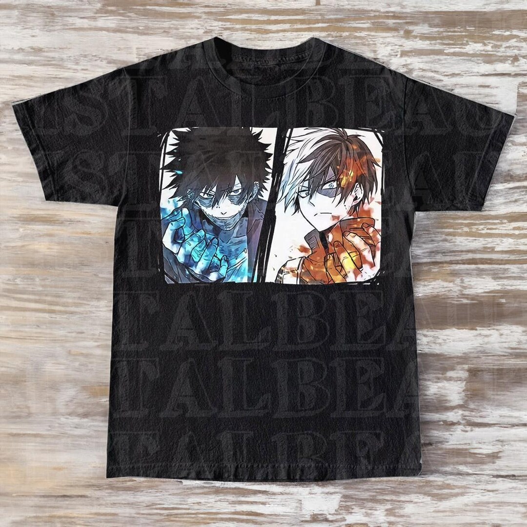 My Hero Academia Shirt, Dabi VS Todoroki Graphic Sweatshirt, Anime Fan ...