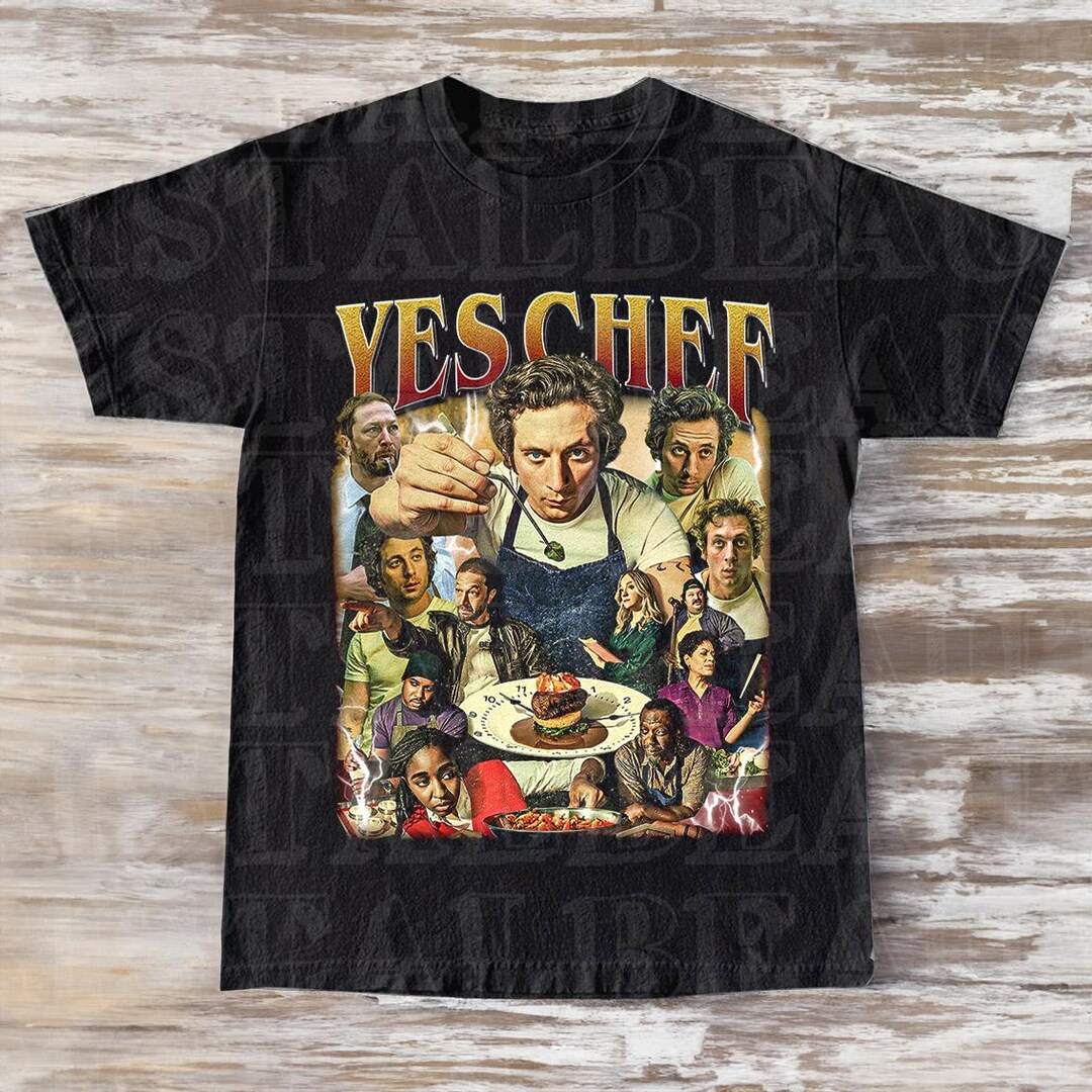 Yes Chef the Bear Tv Show Unisex T-shirt - Cooking Fan Gift, Funny Chef ...