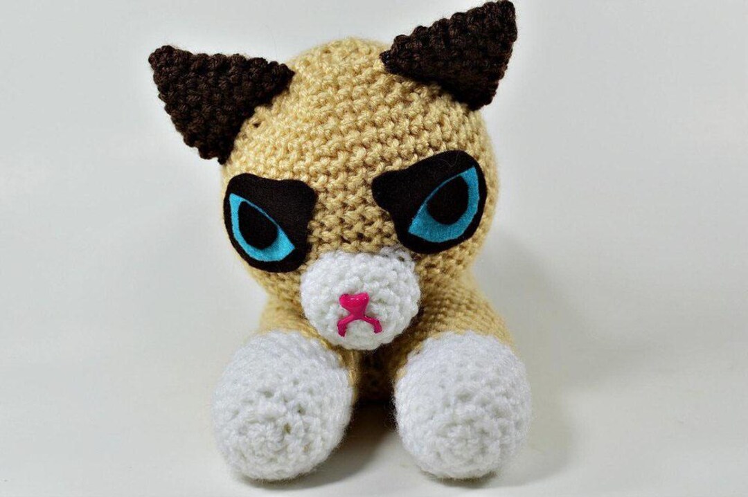Grumpy Cat Amigurumi, Toys Pattern, Crochet Pattern PDF File, Digital ...