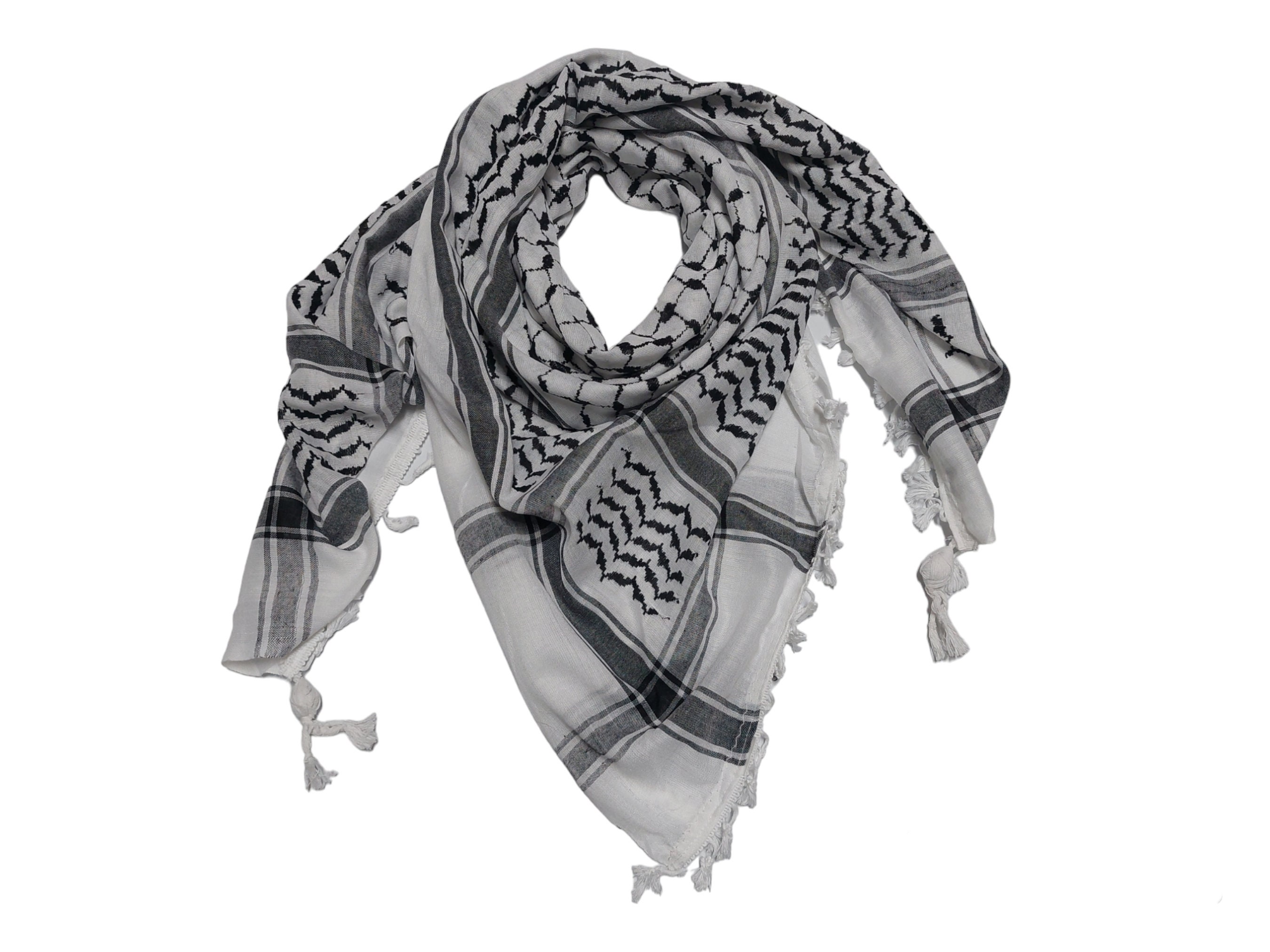 3 Black and White Keffiyeh Palestine Scarf, the Original Keffiyeh Made ...