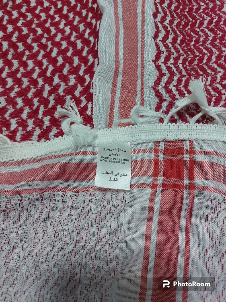 Dark Red Keffiyeh Palestine Scarf, the Original Keffiyeh Made in ...