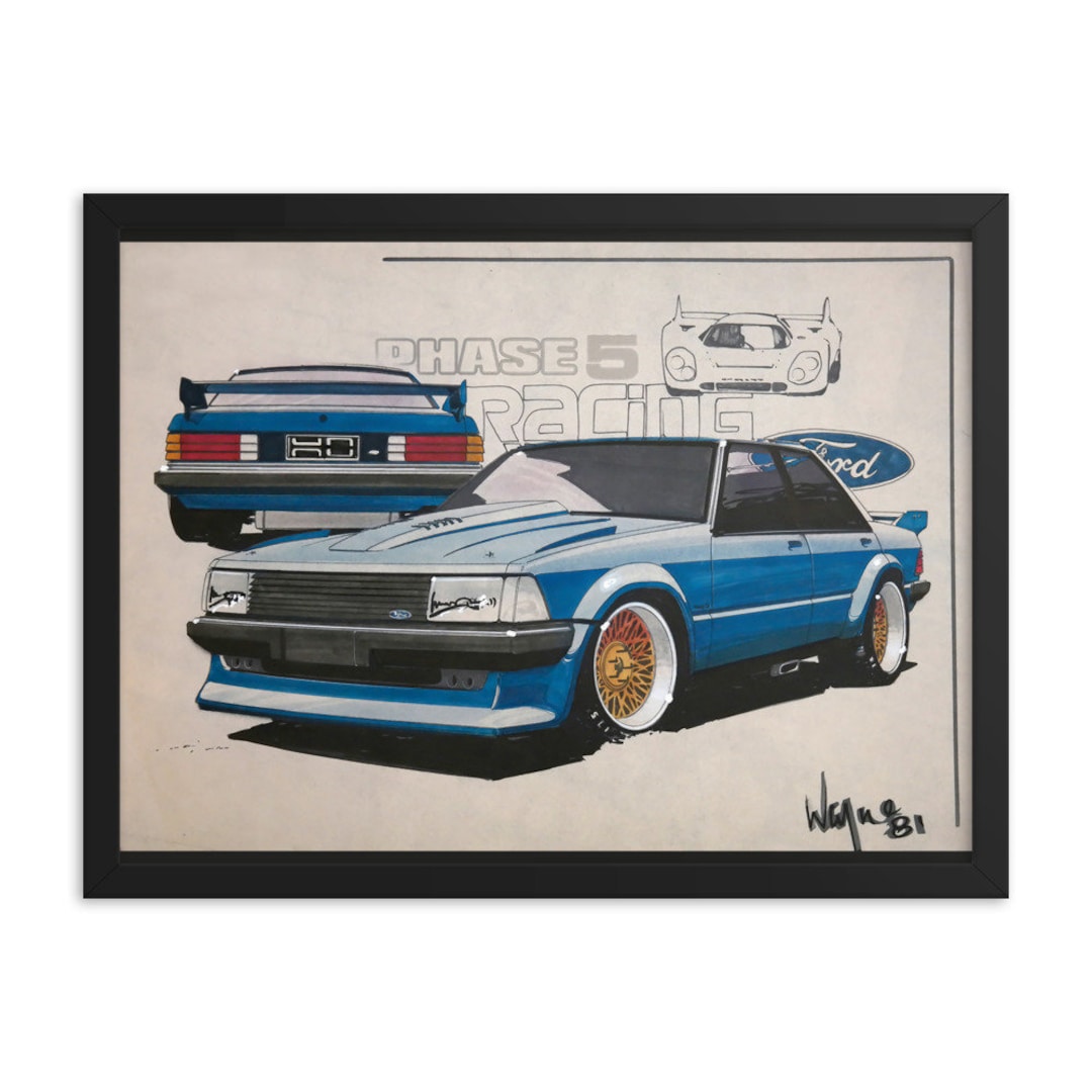 Phase 5 Gala Sketch by Wayne Draper, 1981 (A2 Framed Print) - Etsy