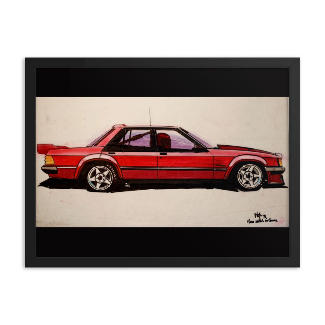 1978 XD Group C Development Sketch by Wayne Draper A2 Framed Print ...