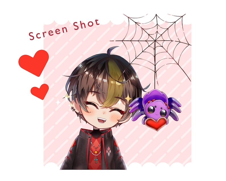 Customizable Spider Vtuber: Fully Rigged Pet Avatar (vtuber Studio) - Etsy