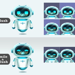 Robot Pngtuber Avatar: Premade Streaming Asset (digital Download) - Etsy