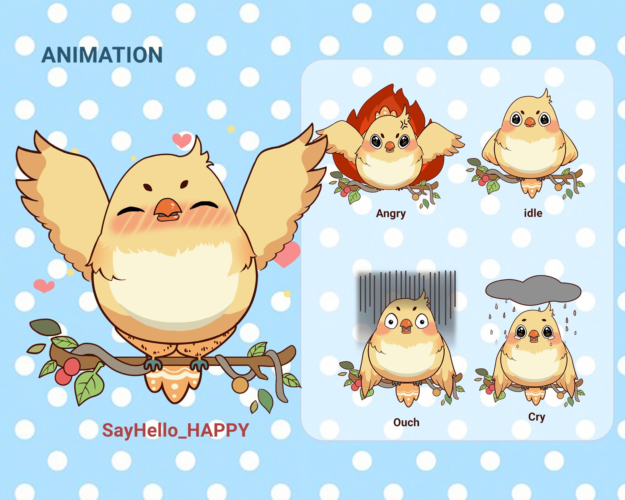 Bird Vtuber -fully Rigged! - Etsy UK