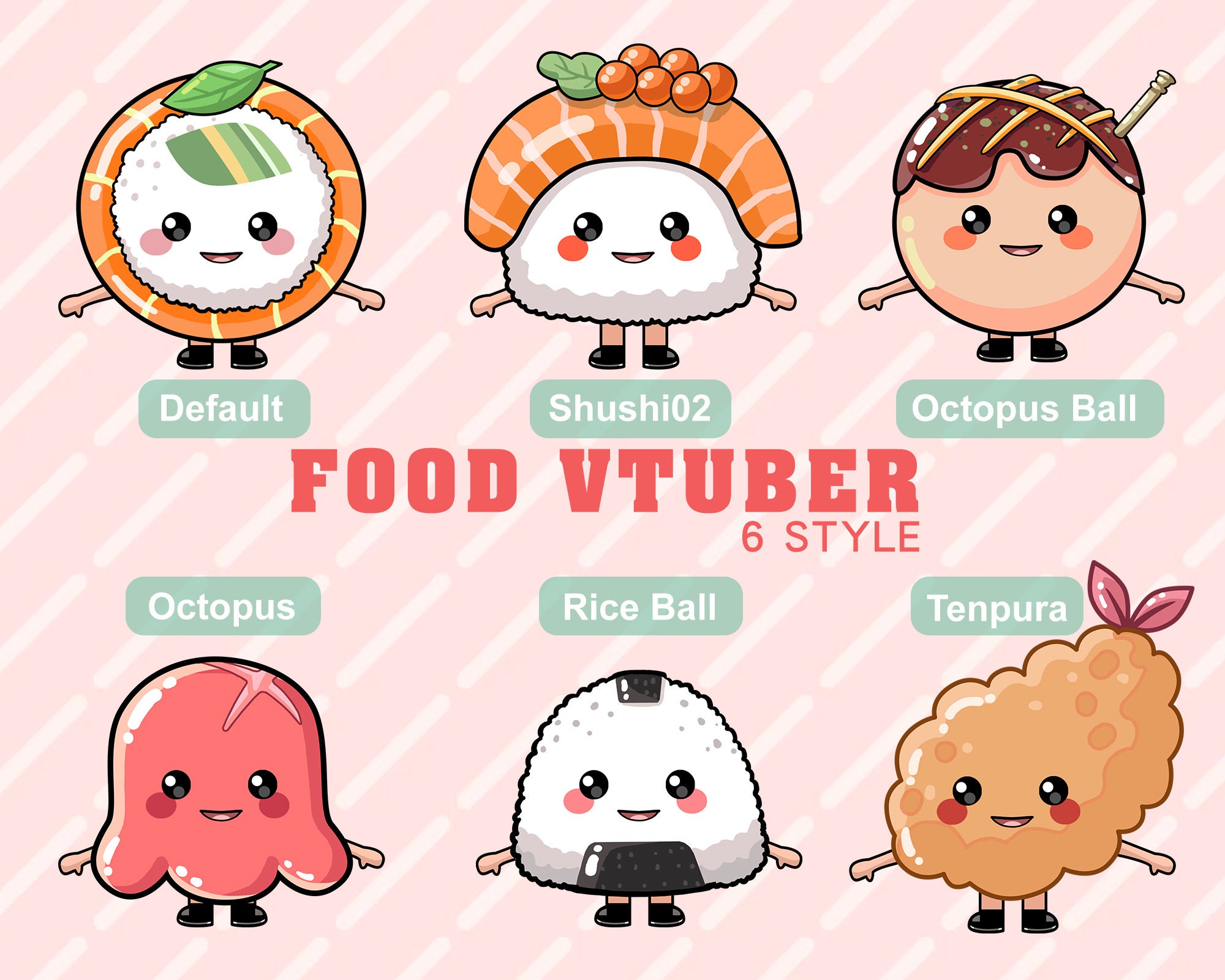 JP Food Vtuber Model - Fully Rigged! - Etsy