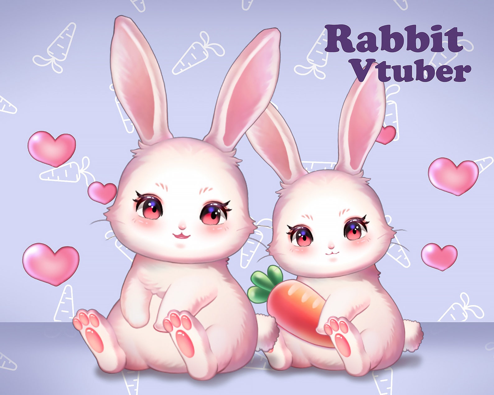 Rabbit Vtuber Avatar-fully Rigged! - Etsy