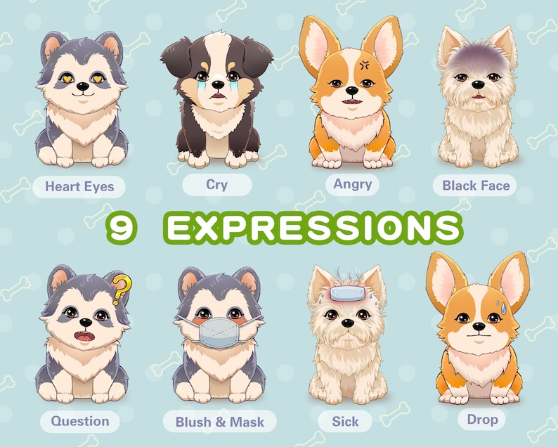 Dog Vtuber -fully Rigged! (style A) - Etsy