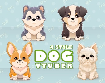 Customizable Vtuber Avatar - Bunny, Cat, Bear, Dog, Horn Avatar - Fully ...
