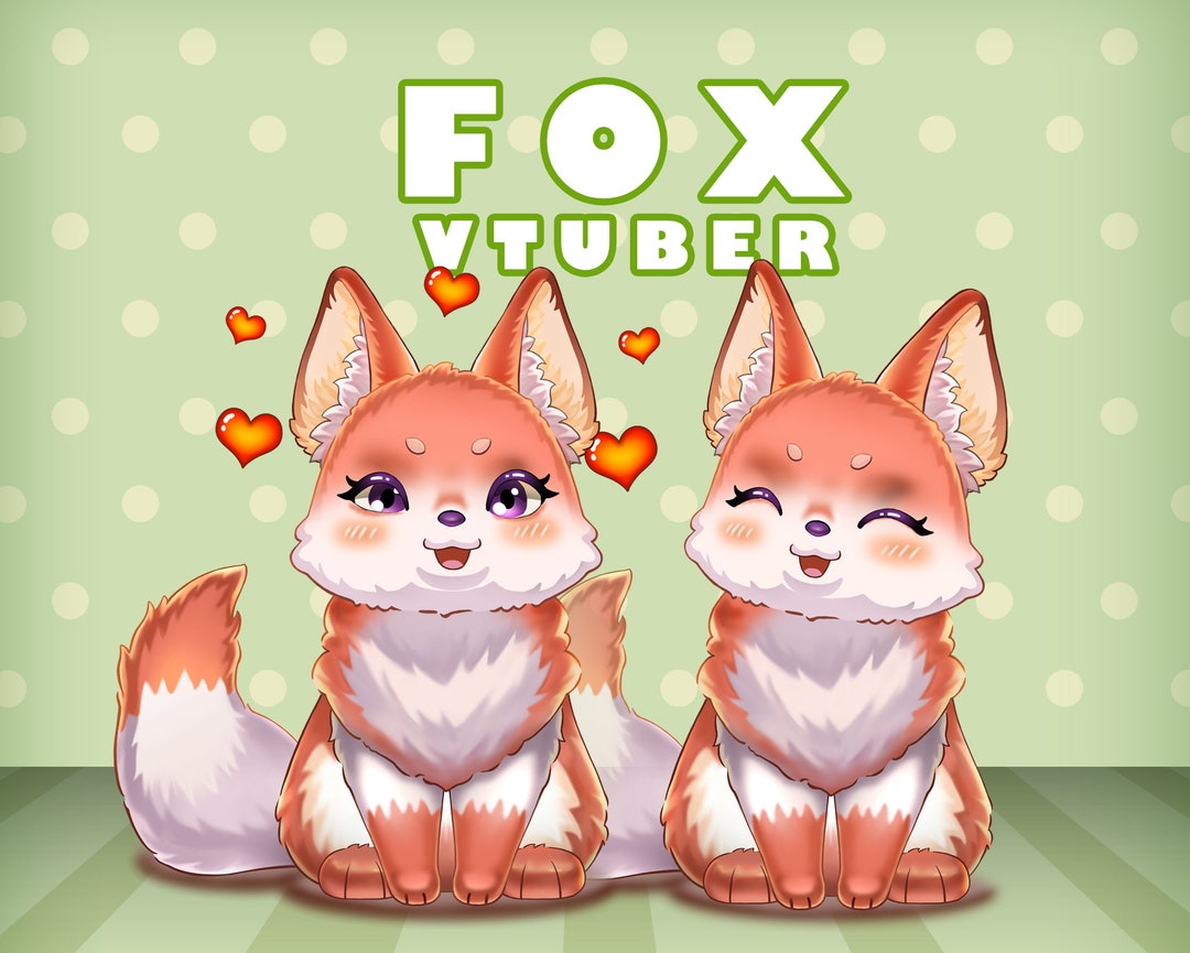 FOX Vtuber -fully Rigged! (style A) - Etsy