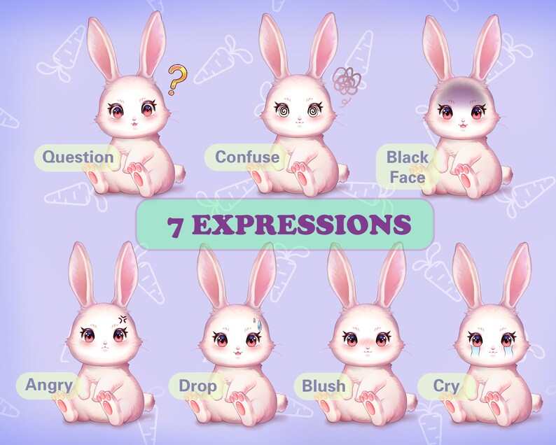 Rabbit Vtuber Avatar-fully Rigged - Etsy