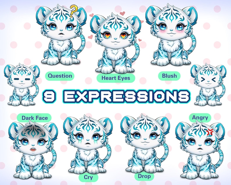 Tiger Vtuber -fully Rigged! / Pet / Vtuber for Twitch, Kick, Youtube - Etsy