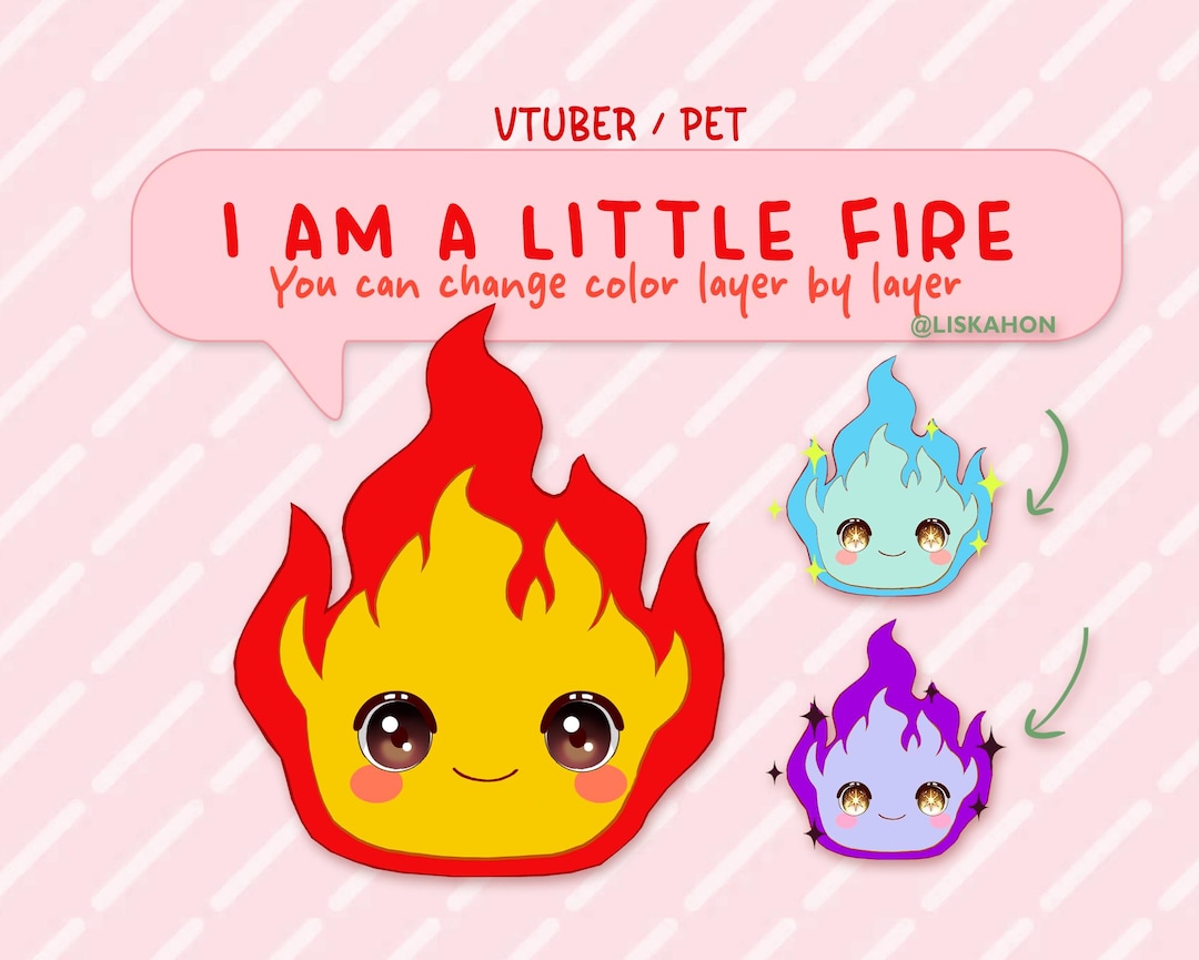 A Little Fire | Vtuber | PET | Fully Rigged | Twitch | Kick | Youtube ...