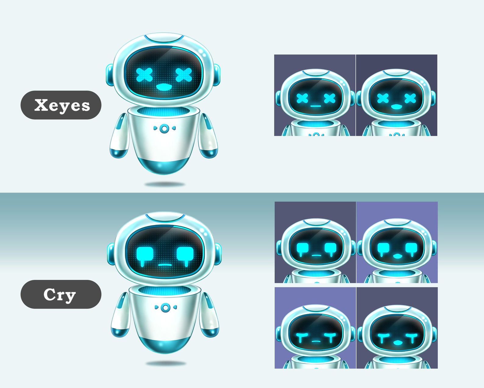 Robot Pngtuber Avatar: Premade Streaming Asset (digital Download) - Etsy