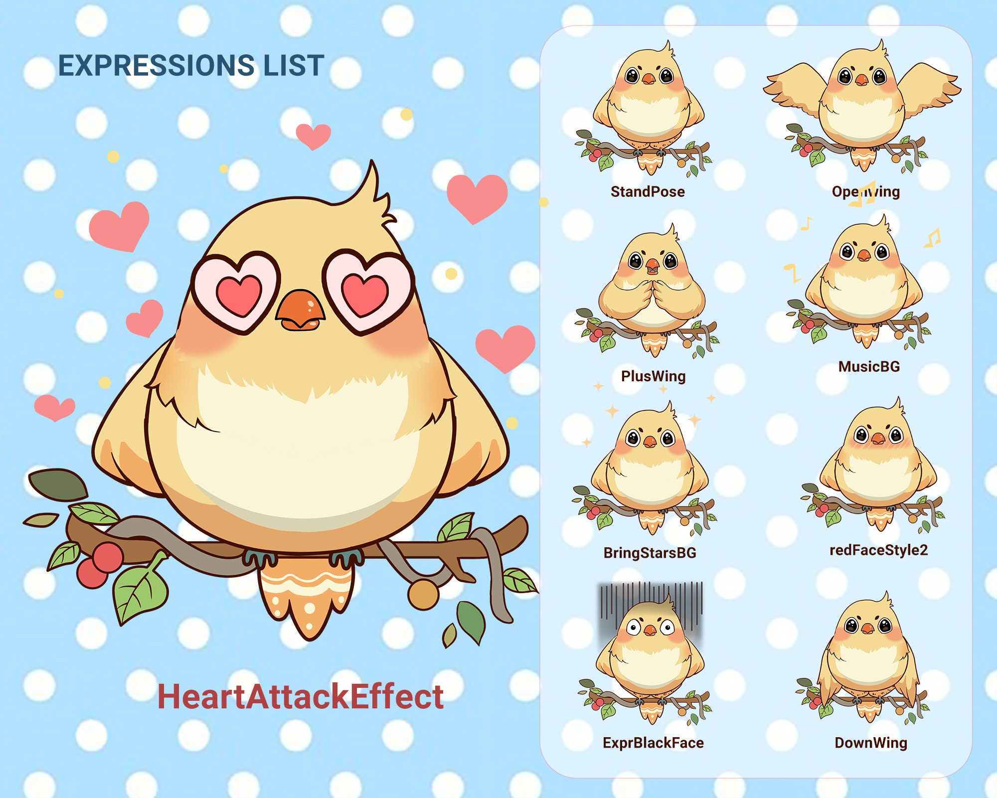 Bird Vtuber fully Rigged - Etsy Australia