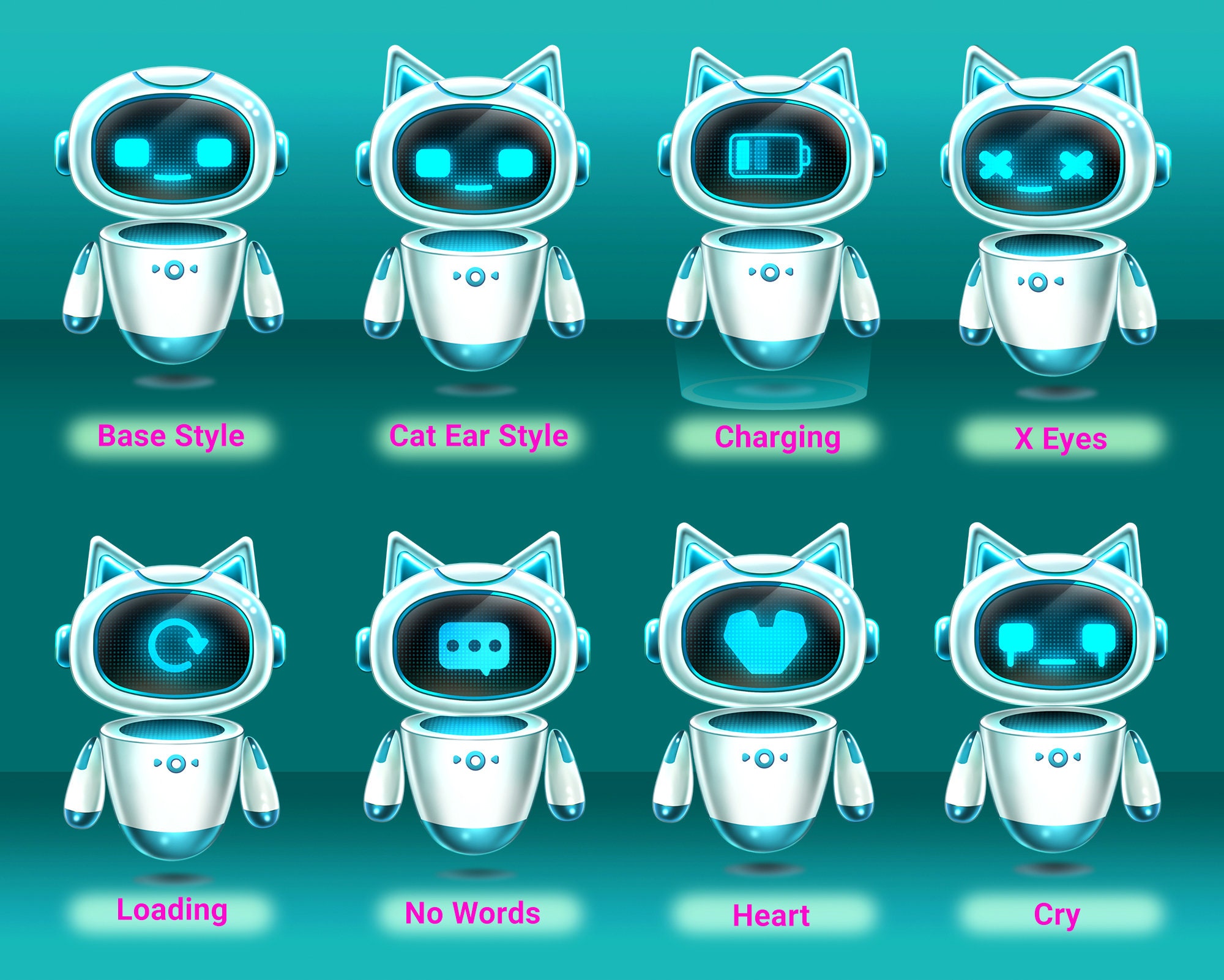 Robot Vtuber -fully Rigged! (style A) - Etsy