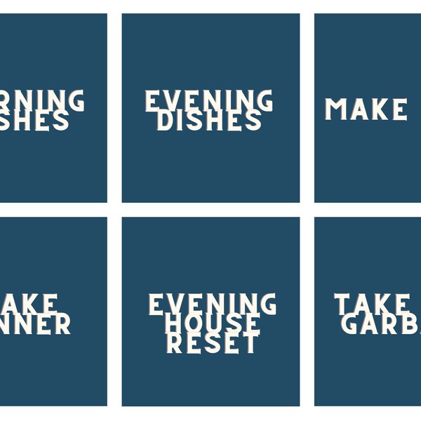 Couple Chore Cards - Etsy