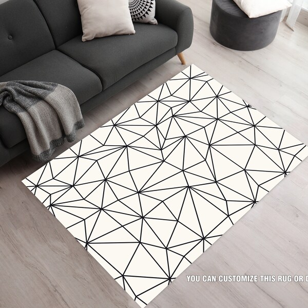 Geometric Rug - Etsy