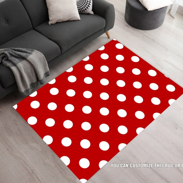 Polka Dot Rug - Etsy