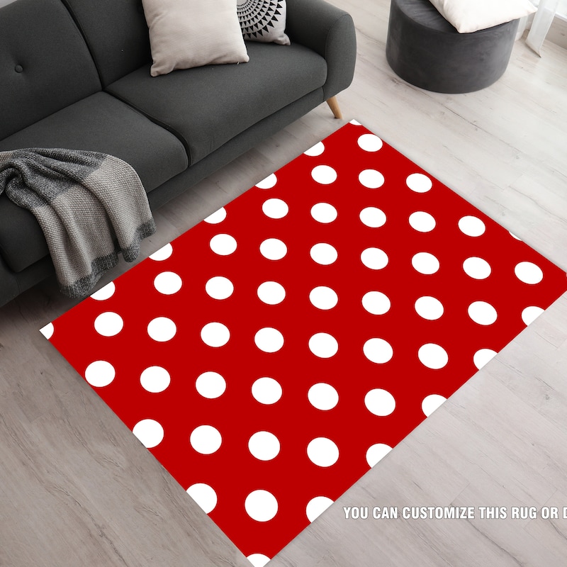Polka Dot Rug - Etsy
