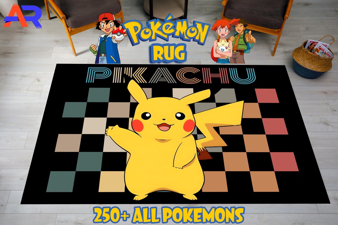 Cartoon Characters Rug, Japanese Anime Rug, Home Decor Mat, Kids Room ...