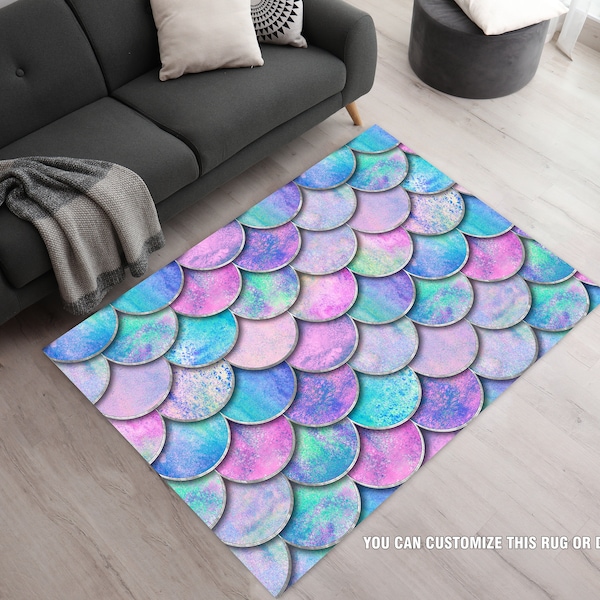 Mermaid Area Rug - Etsy