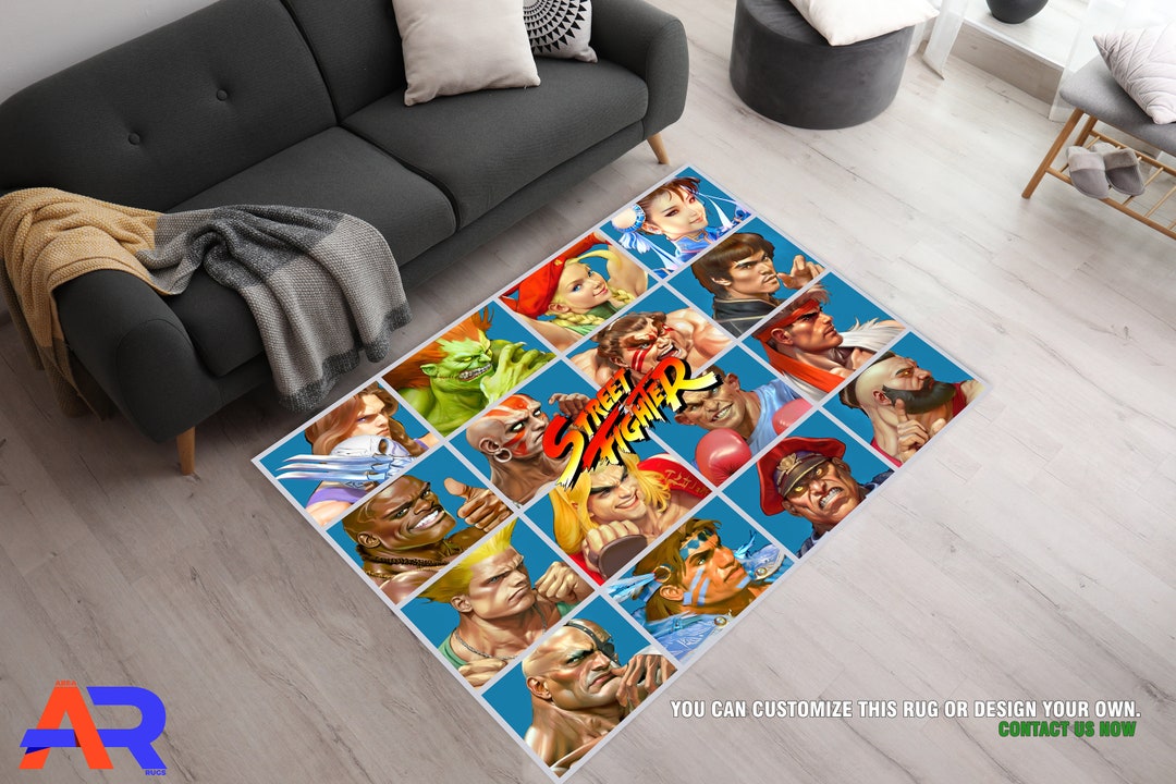 Video Game Décor Retro Realistic, Gamer Rug, Streed 90s Arcade and ...