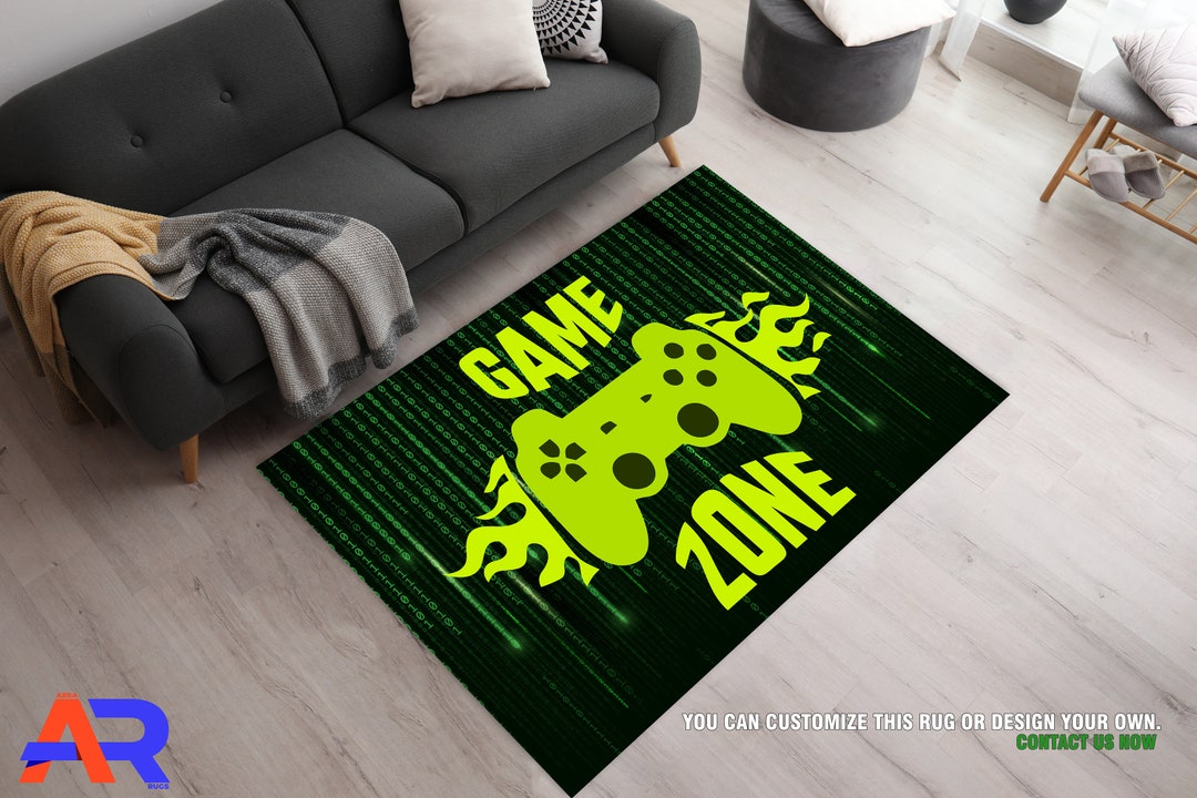 Game Zone Area Rug, Gamer Gifts, Game Room Carpet, Gamer Room Decor ...