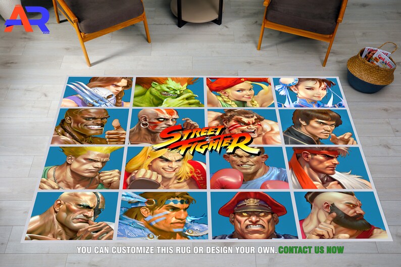 Video Game Décor Retro Realistic, Gamer Rug, Streed 90s Arcade and ...